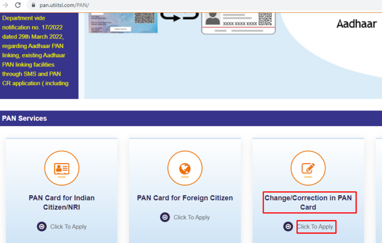 PAN Card - Apply Online, Check Status, Update and Download