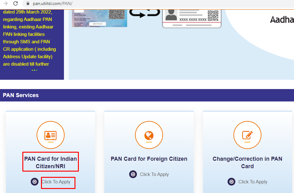 PAN Card - Apply Online, Check Status, Update and Download