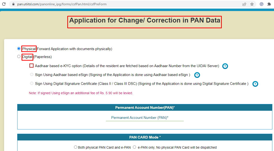 PAN Card - Apply Online, Check Status, Update and Download