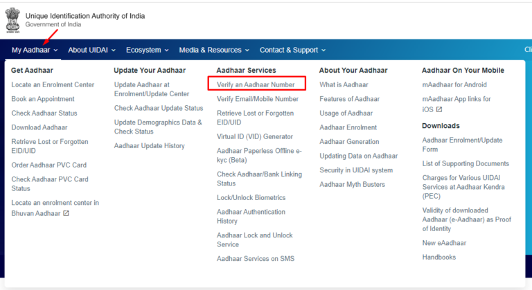 Aadhaar Verification Online - Verify your Aadhaar Card at UIDAI