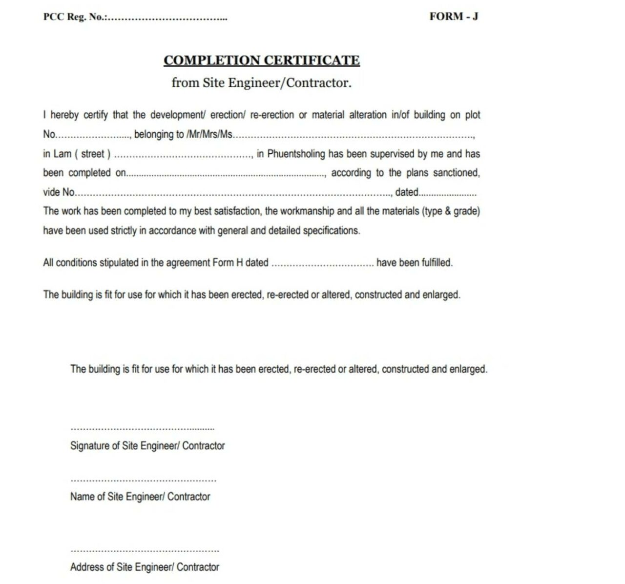 How to Obtain a Project Completion Certificate for Your Property