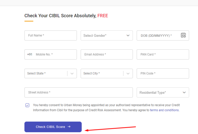 Check Your CIBIL Score Easily and Free with PAN Card