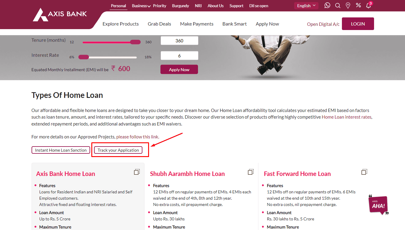 Check Axis Bank Home Loan Application Status Online & Offline