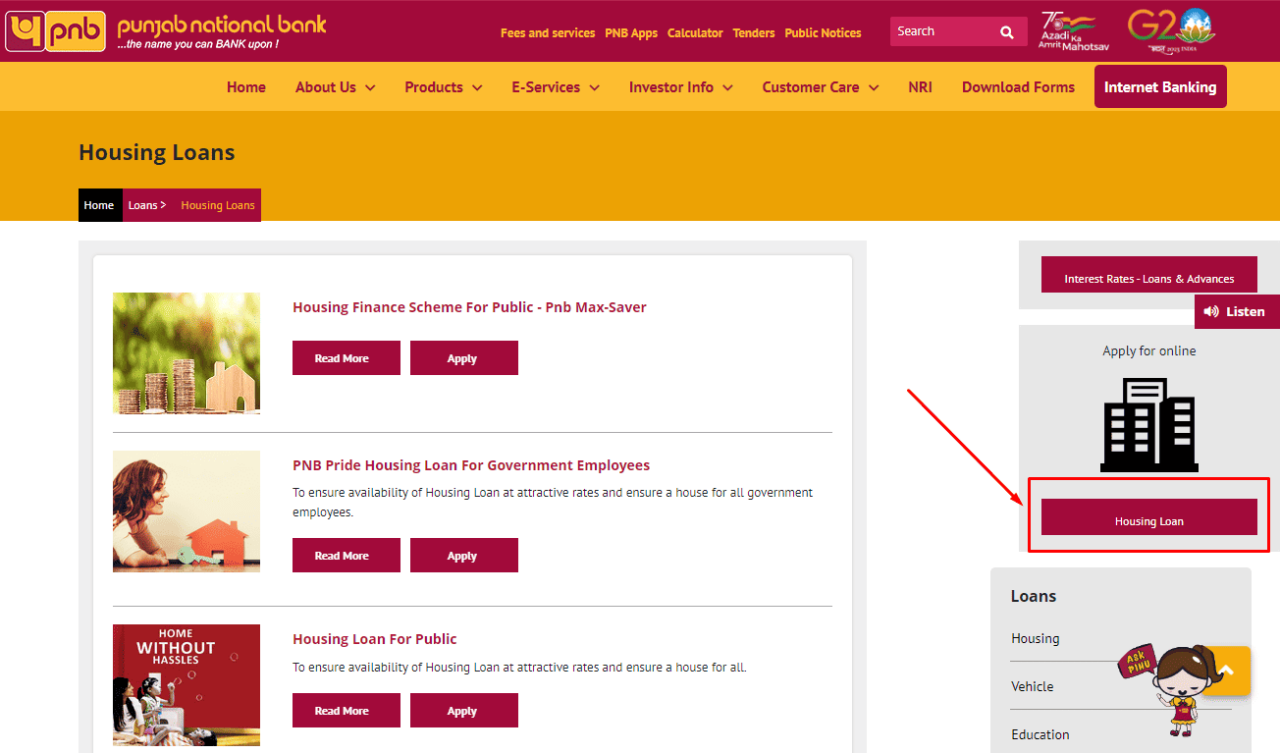 Check PNB Bank Home Loan Application Status Online & Offline