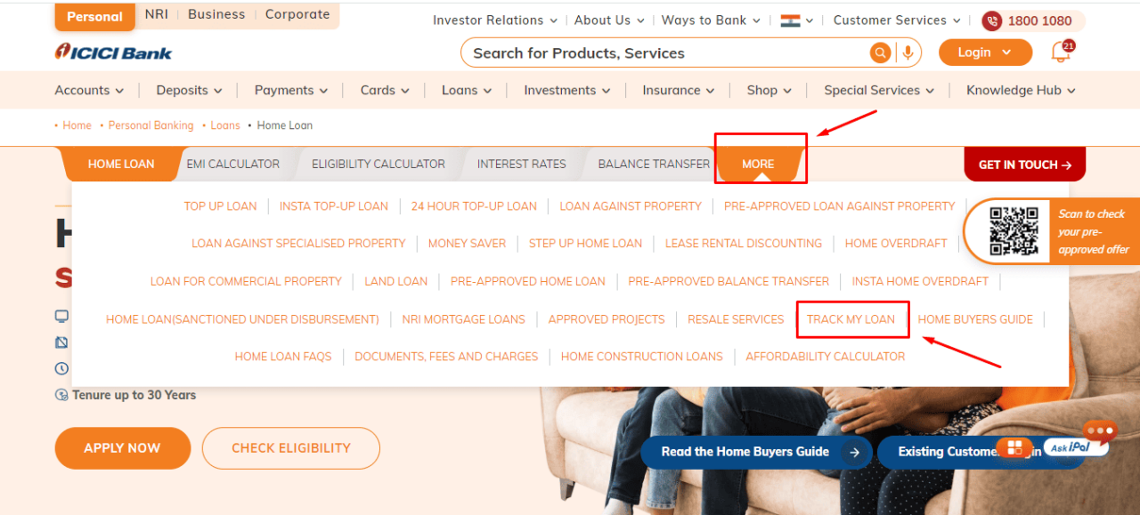 Check ICICI Bank Home Loan Application Status - Track My Loan