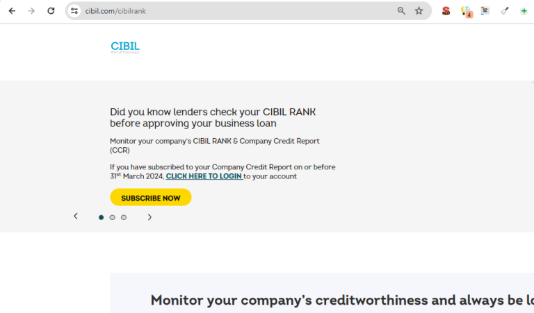 CIBIL Registration for Individuals & Companies | Urban Money